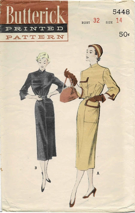 Butterick 5448 B | Vintage Sewing Patterns | Fandom