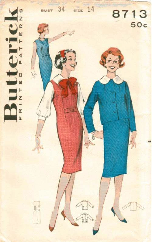 Butterick 8713 | Vintage Sewing Patterns | Fandom