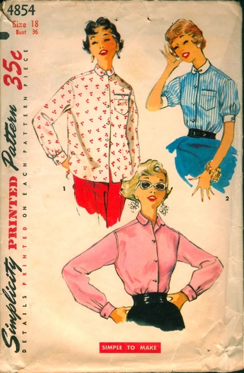 Simplicity 4854 | Vintage Sewing Patterns | Fandom