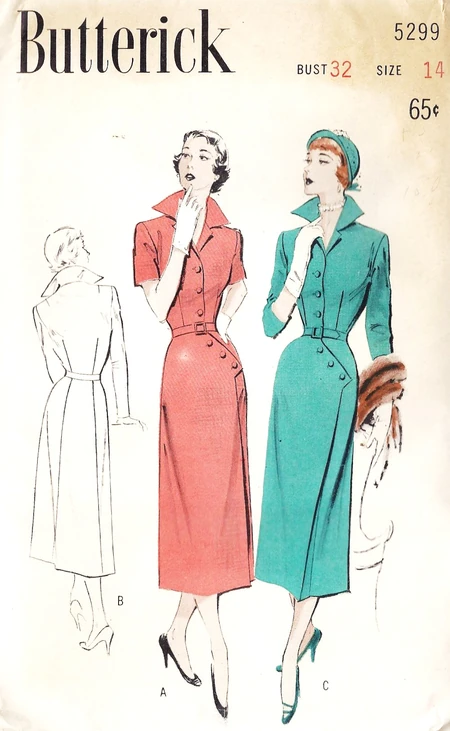 Butterick 5299 C | Vintage Sewing Patterns | Fandom