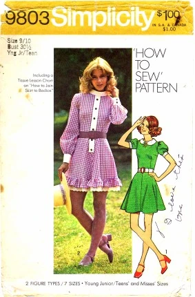 Simplicity 9803 | Vintage Sewing Patterns | Fandom