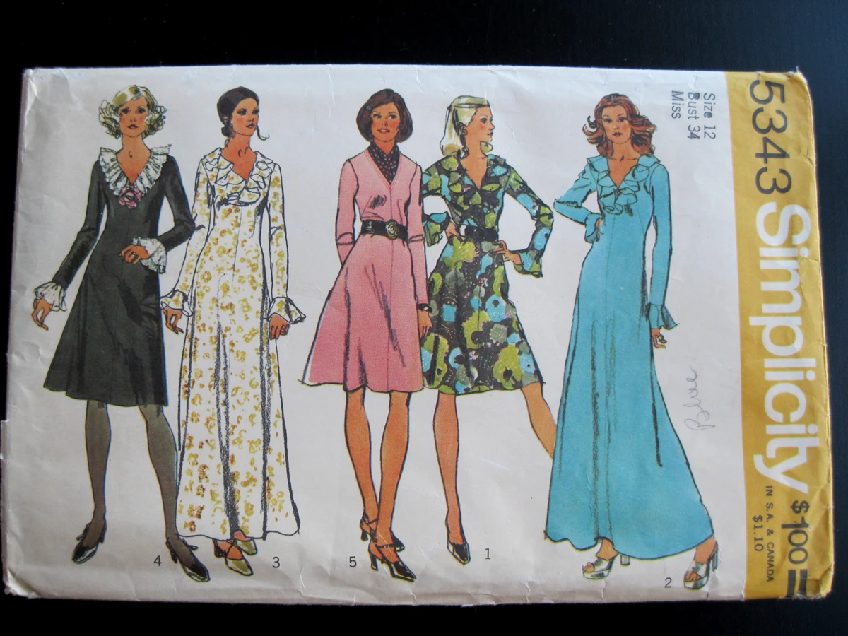 Simplicity 5343 B | Vintage Sewing Patterns | Fandom
