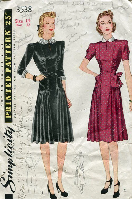 Simplicity 3538 B | Vintage Sewing Patterns | Fandom