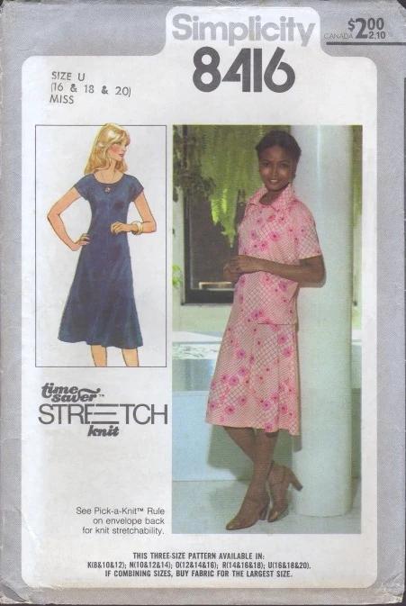 Simplicity 8416 A | Vintage Sewing Patterns | Fandom