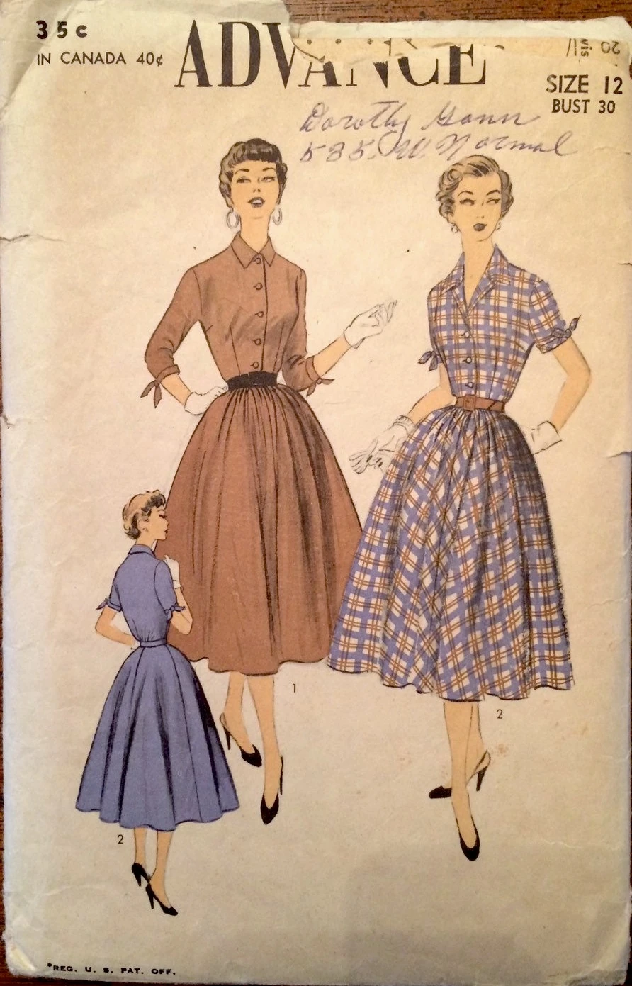 Advance 6791 | Vintage Sewing Patterns | Fandom