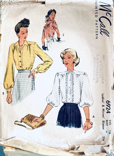McCall 6924 A | Vintage Sewing Patterns | Fandom