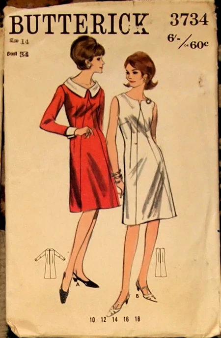 Butterick 3734 B | Vintage Sewing Patterns | Fandom