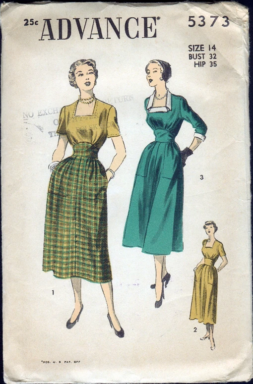 Advance 5373 | Vintage Sewing Patterns | Fandom