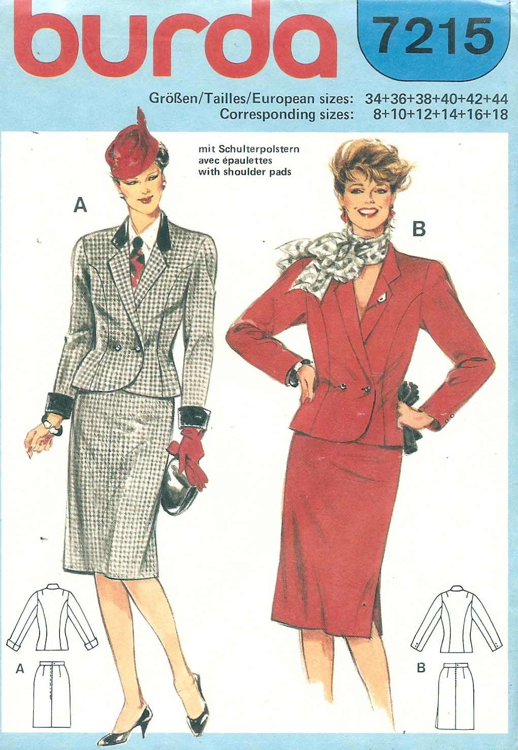 Burda 7215 | Vintage Sewing Patterns | Fandom
