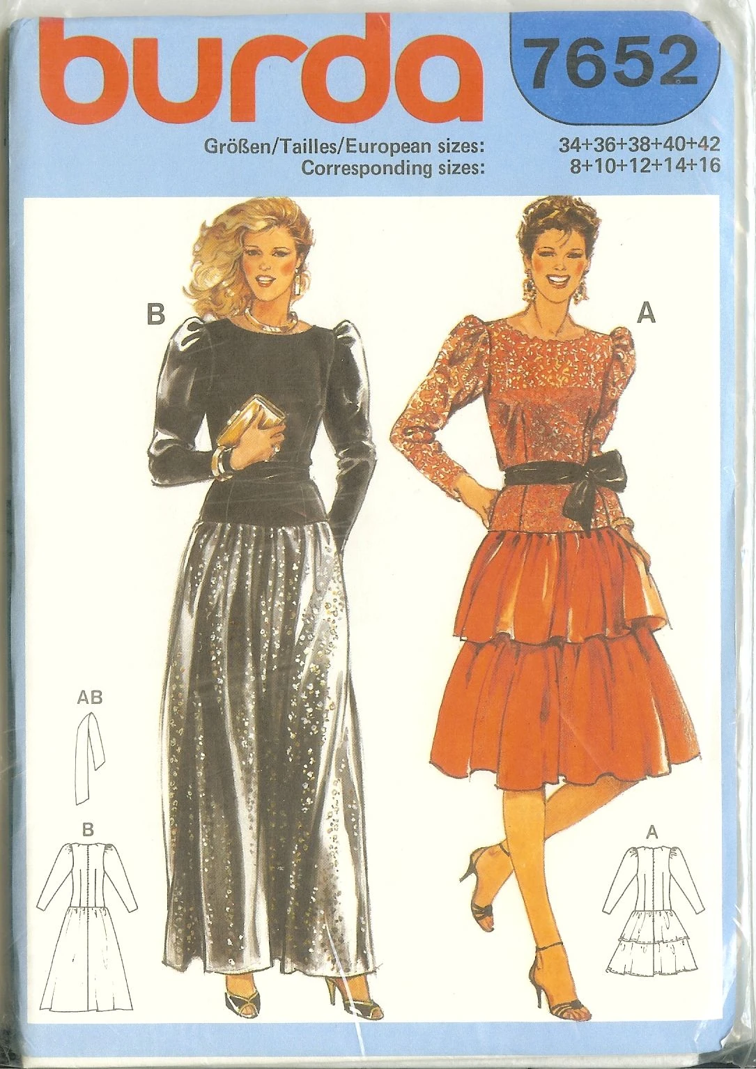 Burda 7652 | Vintage Sewing Patterns | Fandom