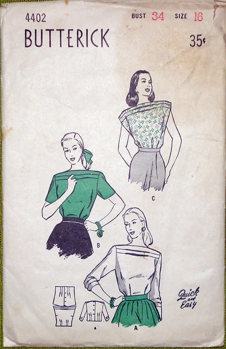 Butterick 4402 | Vintage Sewing Patterns | Fandom