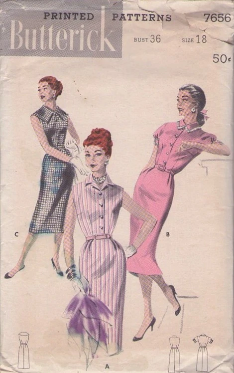 Butterick 7656 | Vintage Sewing Patterns | Fandom