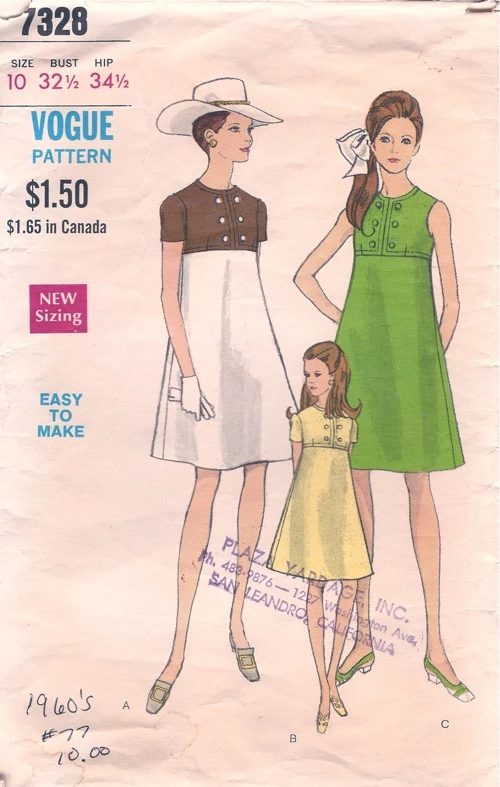 Vogue 7328 | Vintage Sewing Patterns | Fandom