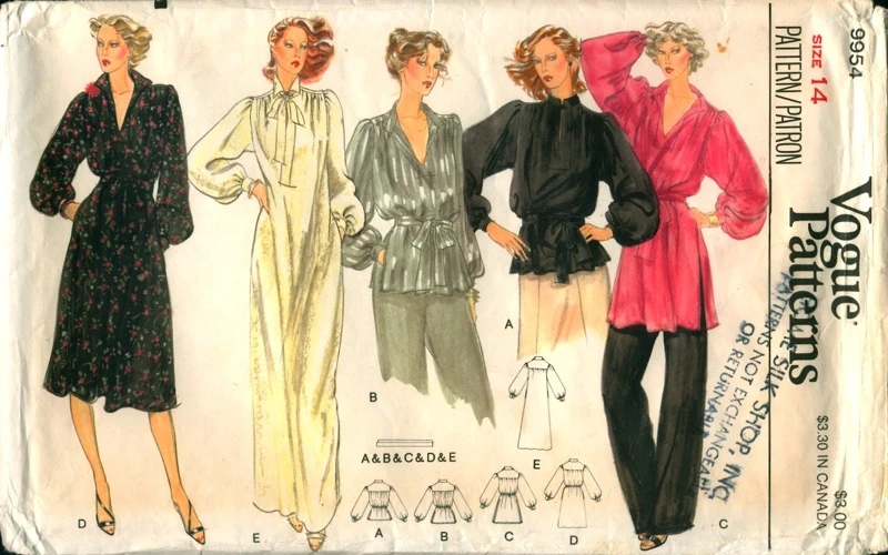 Vogue 9954 A | Vintage Sewing Patterns | Fandom