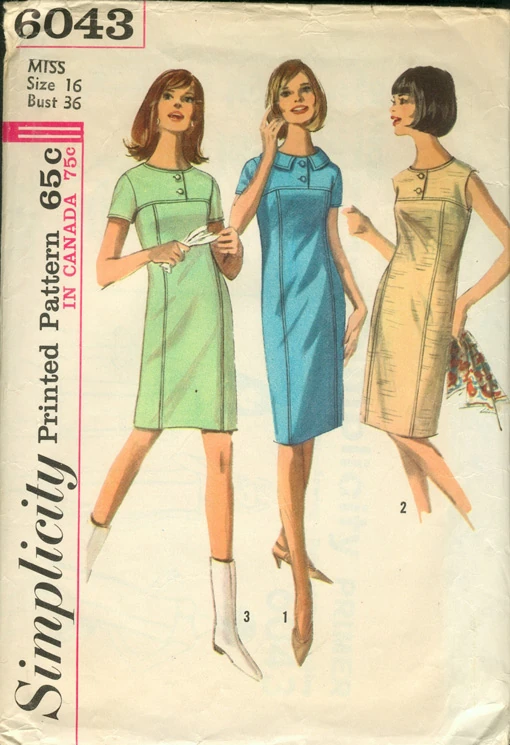 Simplicity 6043 | Vintage Sewing Patterns | Fandom