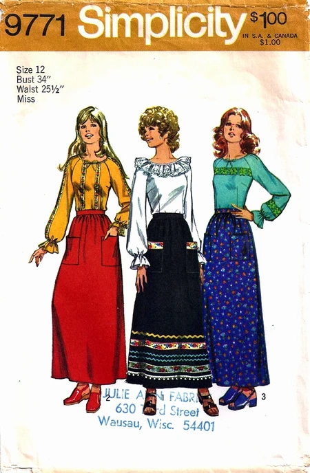 Simplicity 9771 | Vintage Sewing Patterns | Fandom