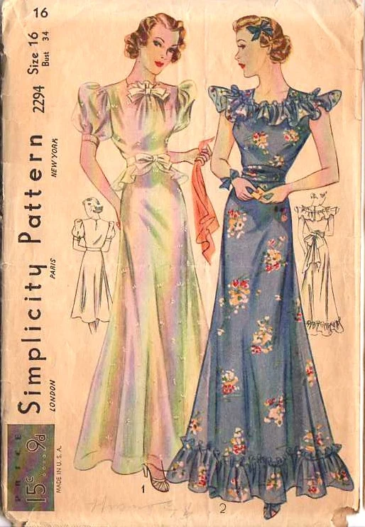 Simplicity 2294 | Vintage Sewing Patterns | Fandom
