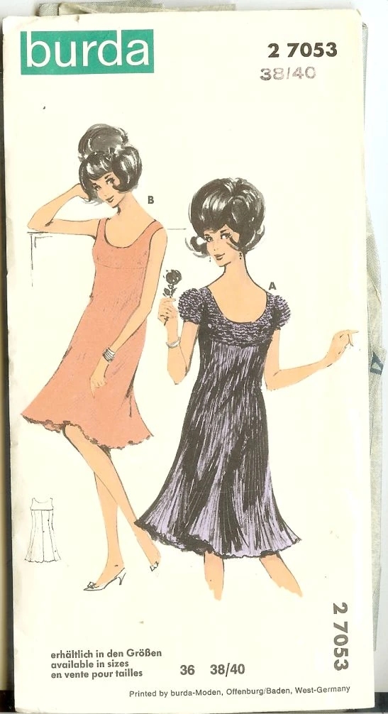 Burda 27053 | Vintage Sewing Patterns | Fandom