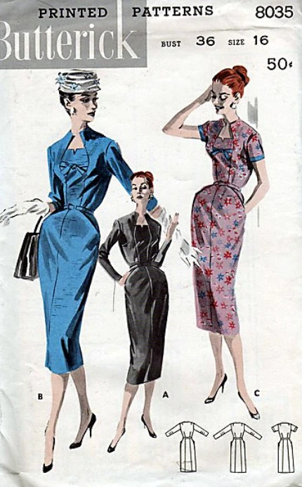 Butterick 8035 | Vintage Sewing Patterns | Fandom