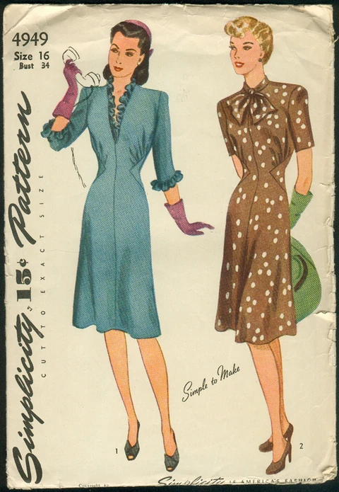 Simplicity 4949 | Vintage Sewing Patterns | Fandom