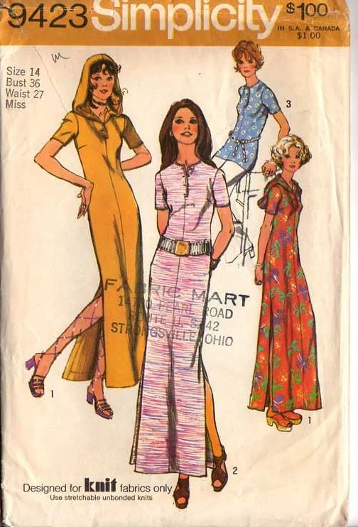Simplicity 9423 | Vintage Sewing Patterns | Fandom