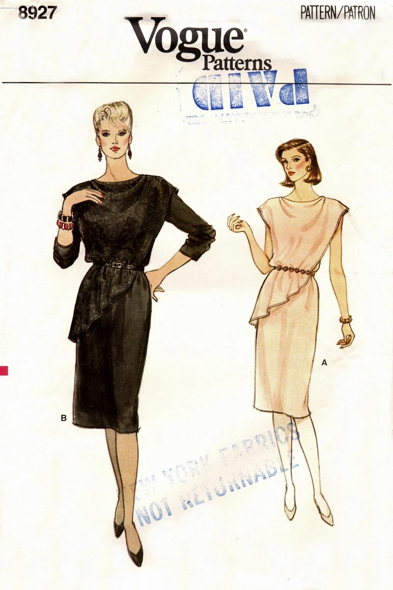 Vogue 8927 A | Vintage Sewing Patterns | Fandom