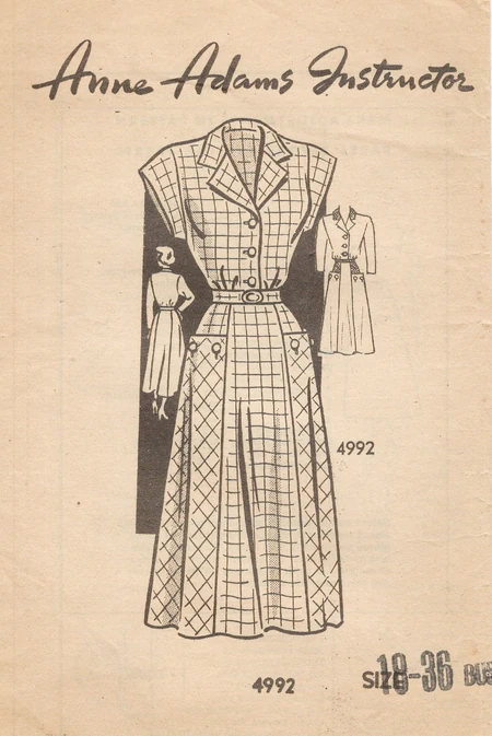 Anne Adams 4992 | Vintage Sewing Patterns | Fandom