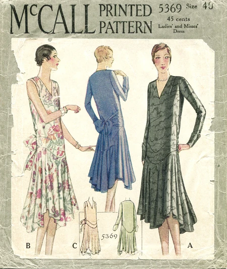1920s sewing pattern