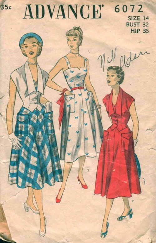 Advance 6072 | Vintage Sewing Patterns | Fandom