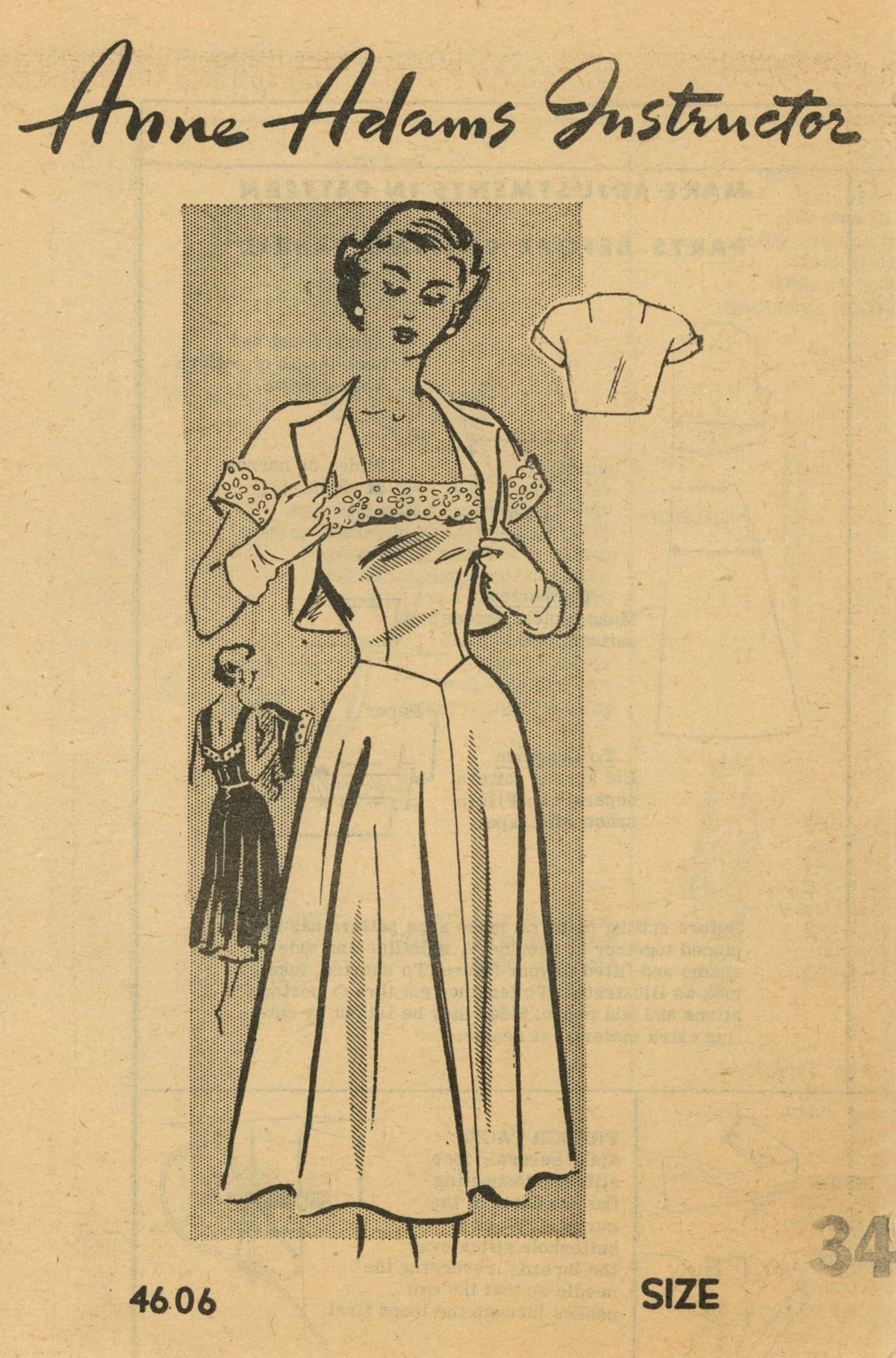 Anne Adams 4606 A | Vintage Sewing Patterns | Fandom