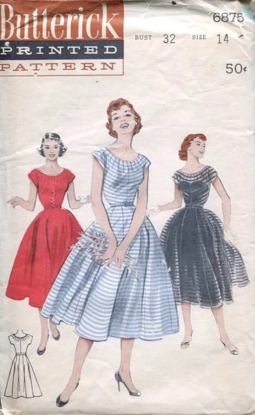 Butterick 6875 A | Vintage Sewing Patterns | Fandom
