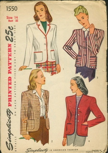 Simplicity 1550 | Vintage Sewing Patterns | Fandom