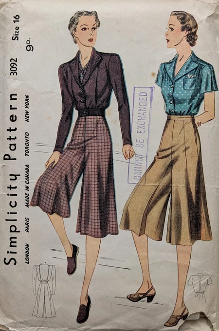 Simplicity 3092 A | Vintage Sewing Patterns | Fandom