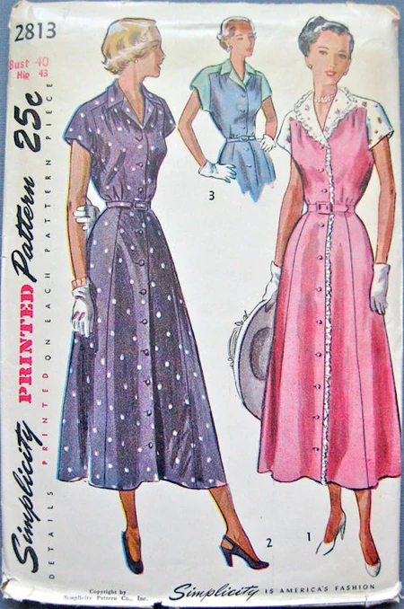 Simplicity 2813 A | Vintage Sewing Patterns | Fandom