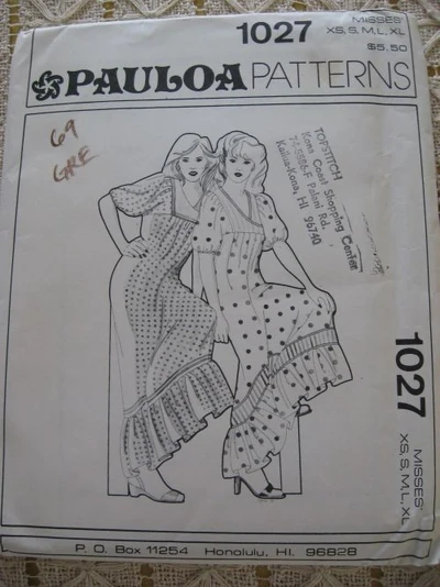 Pauloa 1027 | Vintage Sewing Patterns | Fandom