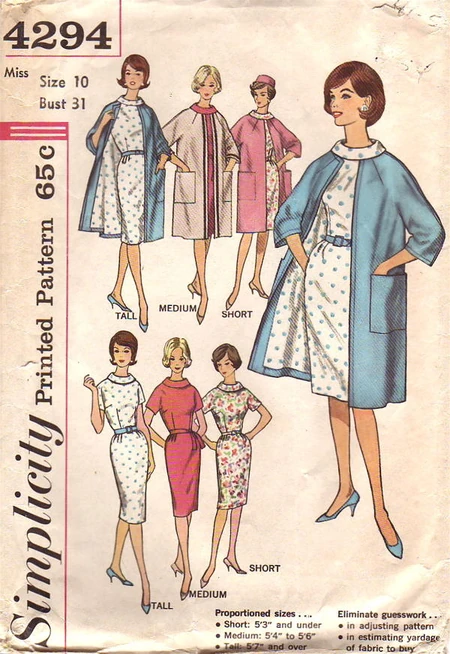 Simplicity 4294 A | Vintage Sewing Patterns | Fandom