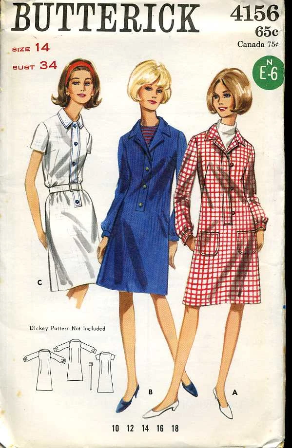 Butterick 4156 A | Vintage Sewing Patterns | Fandom