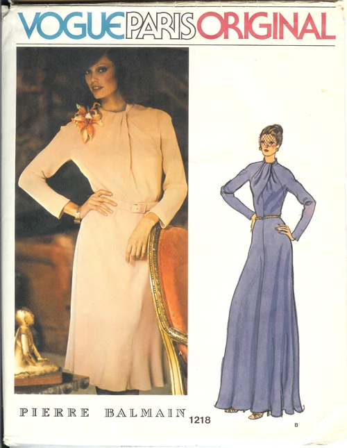 Vogue 1218 | Vintage Sewing Patterns | Fandom
