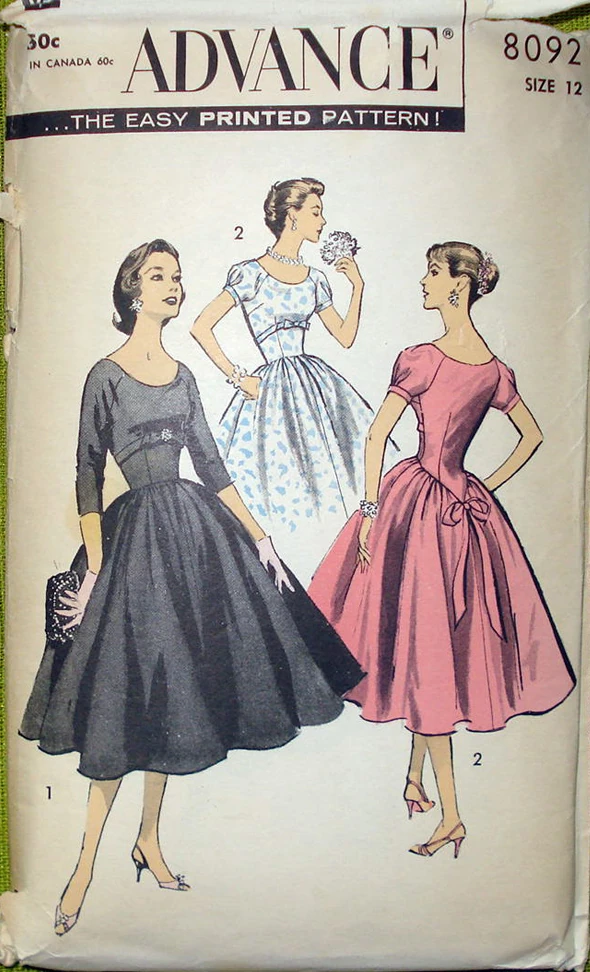Advance 8092 | Vintage Sewing Patterns | Fandom