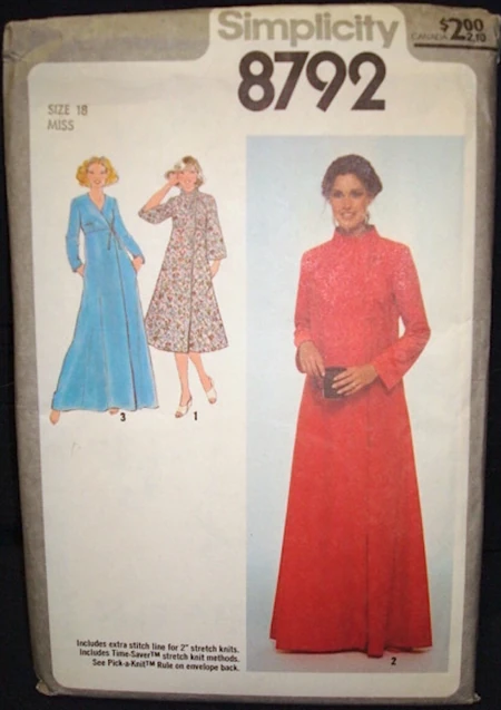Simplicity 8792 A | Vintage Sewing Patterns | Fandom