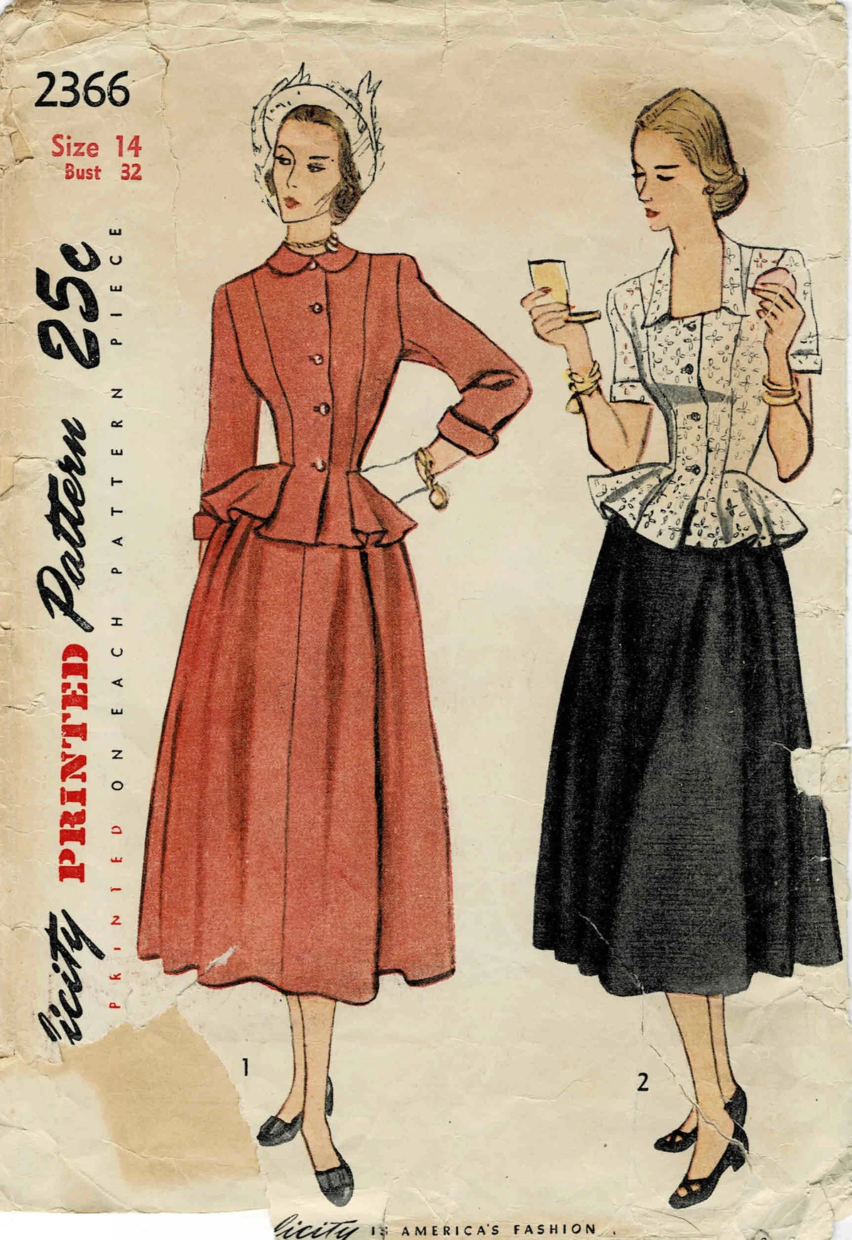 Simplicity 2366 A | Vintage Sewing Patterns | Fandom