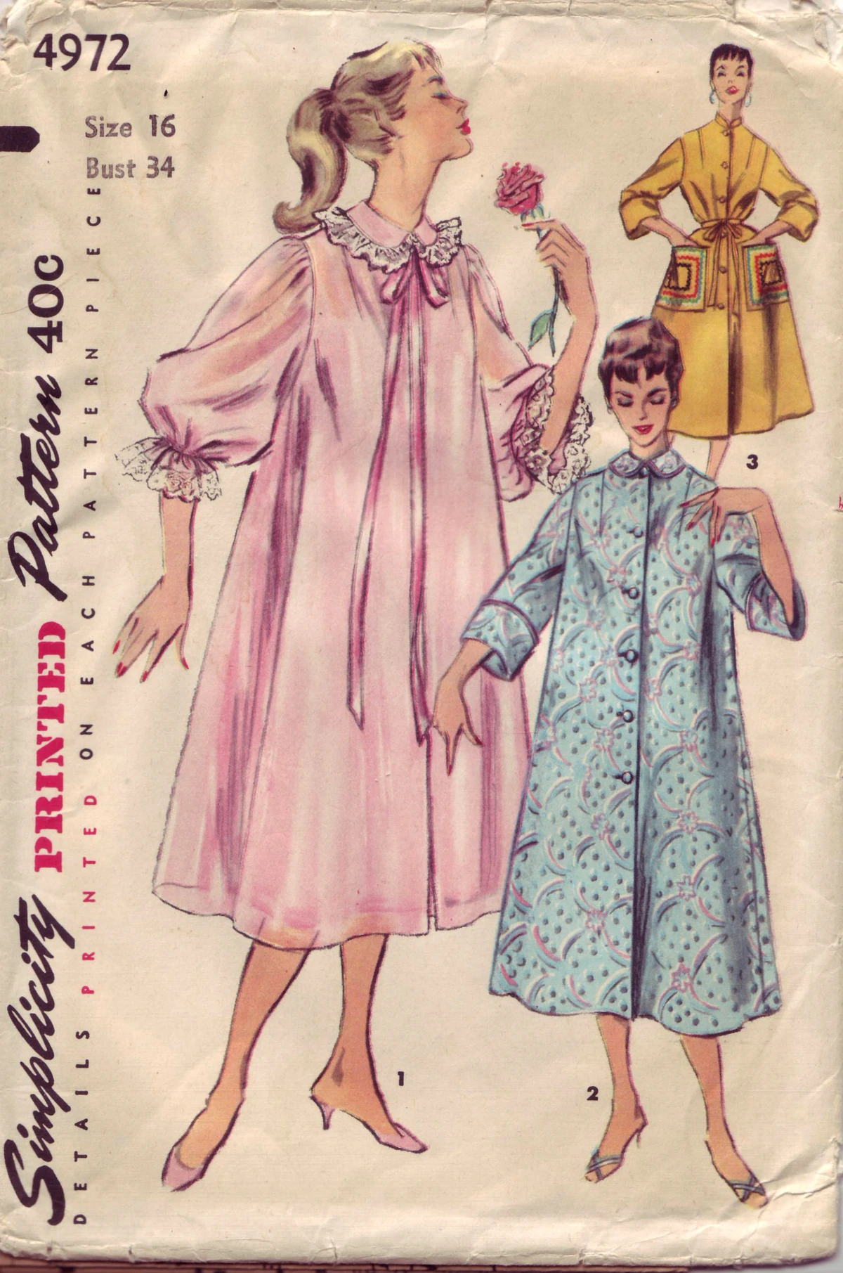 Simplicity 4972 A | Vintage Sewing Patterns | Fandom