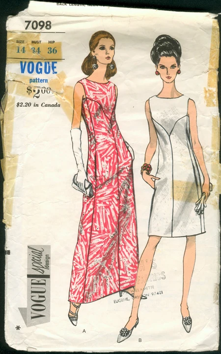 Vogue 7098 | Vintage Sewing Patterns | Fandom