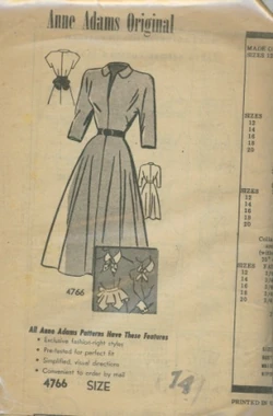 Anne Adams 4766 | Vintage Sewing Patterns | Fandom