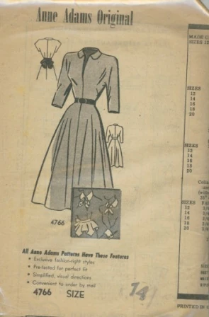 Anne Adams 4766 | Vintage Sewing Patterns | Fandom