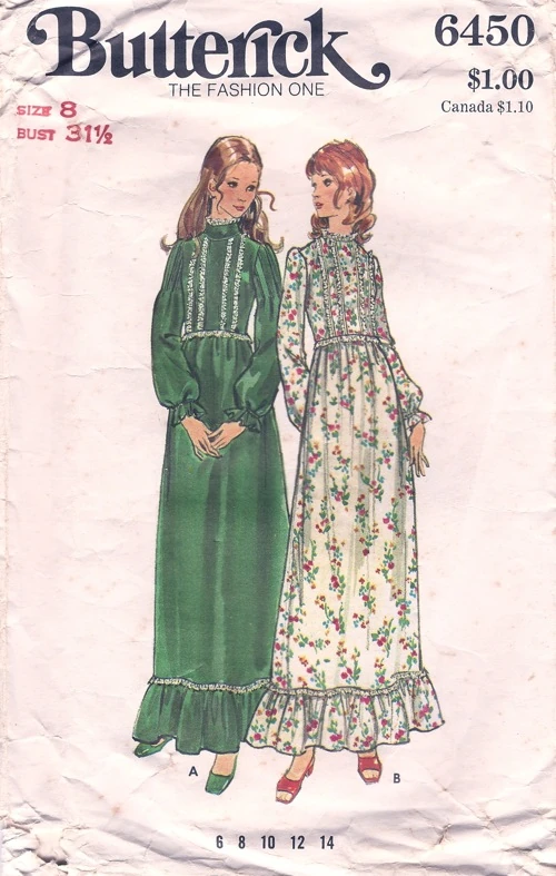 Butterick 6450 | Vintage Sewing Patterns | Fandom