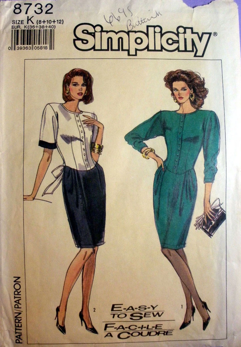 Simplicity 8732 B | Vintage Sewing Patterns | Fandom