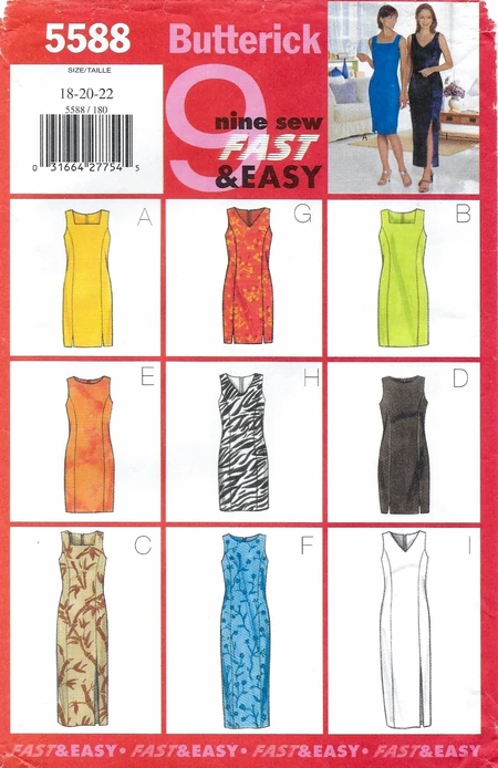 Butterick 5588 B | Vintage Sewing Patterns | Fandom