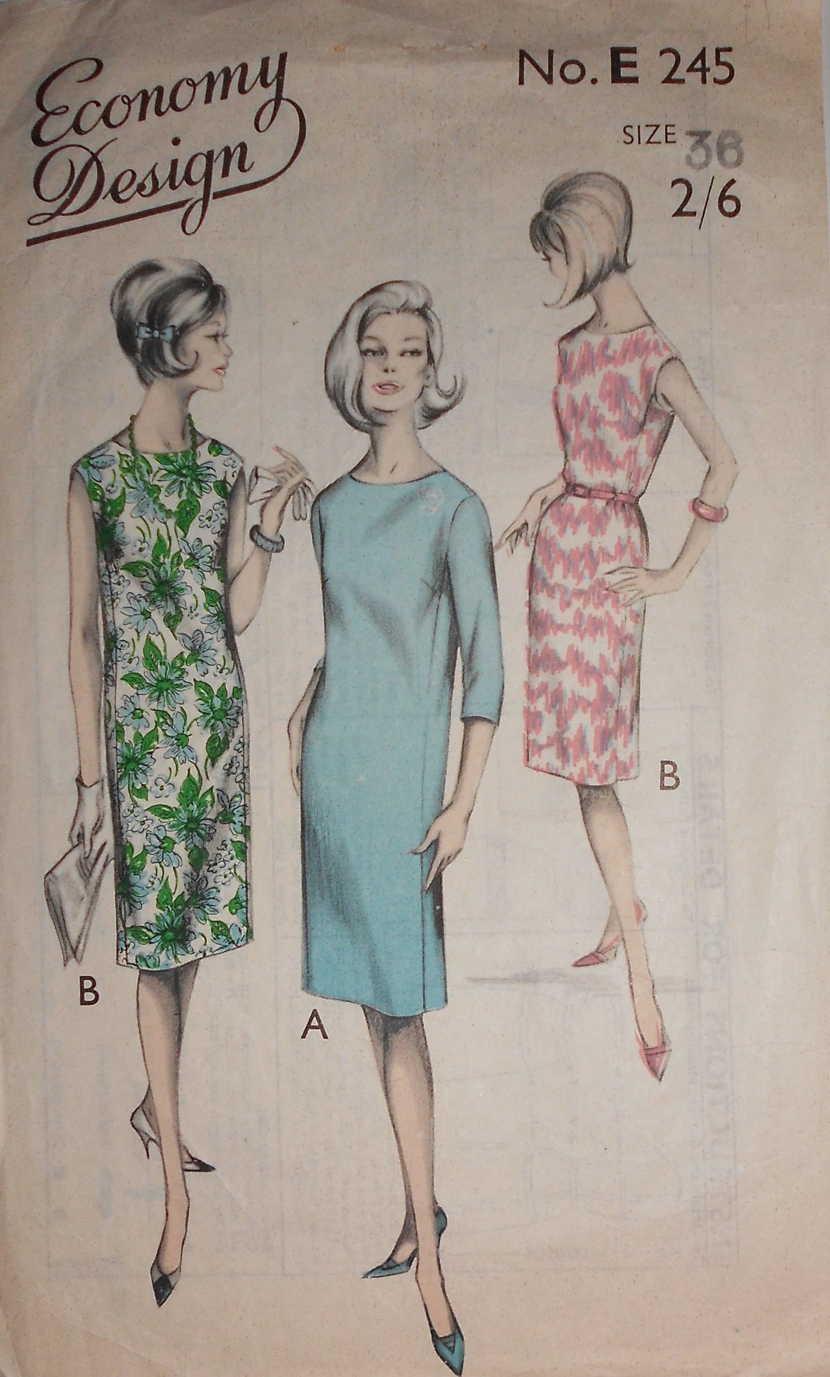 Economy Design E245 | Vintage Sewing Patterns | Fandom