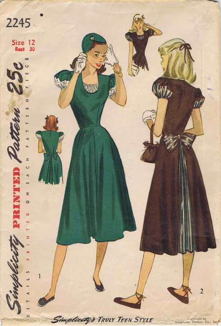 Simplicity 2245 B | Vintage Sewing Patterns | Fandom